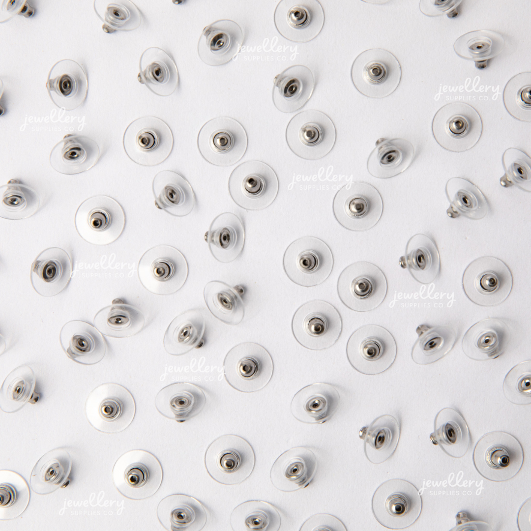 Steel Plastic Disc Earring Backs | Surgical Stainless Steel 304 ...
